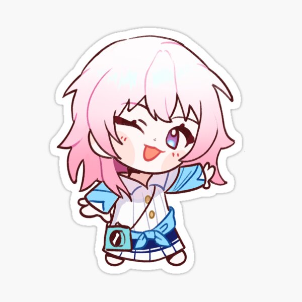"March 7th Chibi - Honkai Star Rail " Sticker for Sale by shimpuri ...