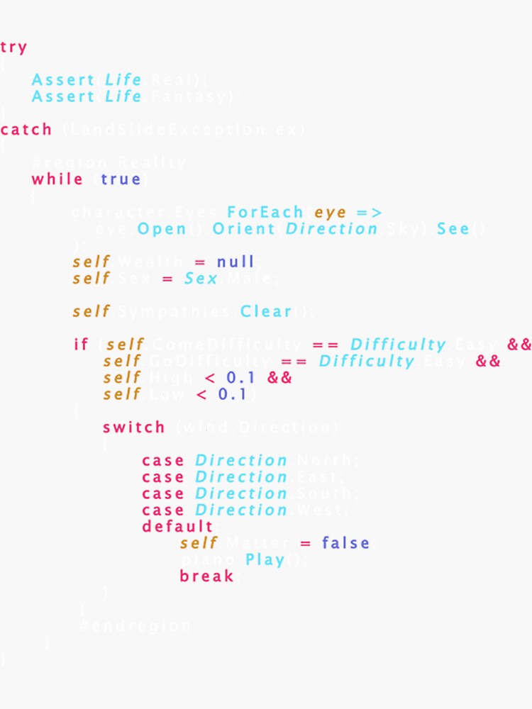 Is This The Real Life Coding Programming Color Sticker For Sale By Bastillemag Redbubble