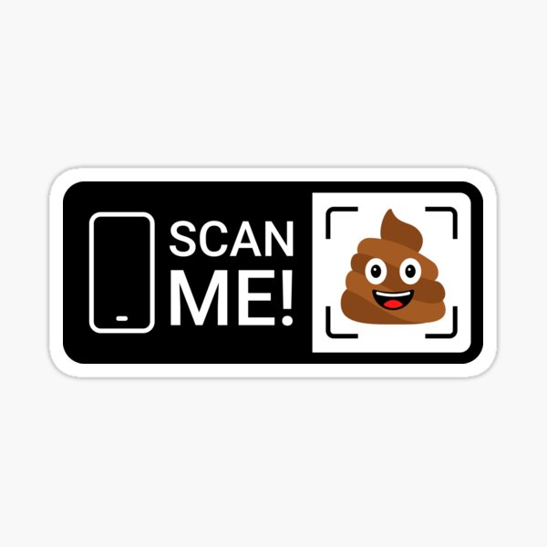"Funny Qr Code Scan Me" Sticker for Sale by Eolithic | Redbubble