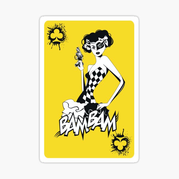 "BAM BAM " Sticker for Sale by traumfaenger | Redbubble