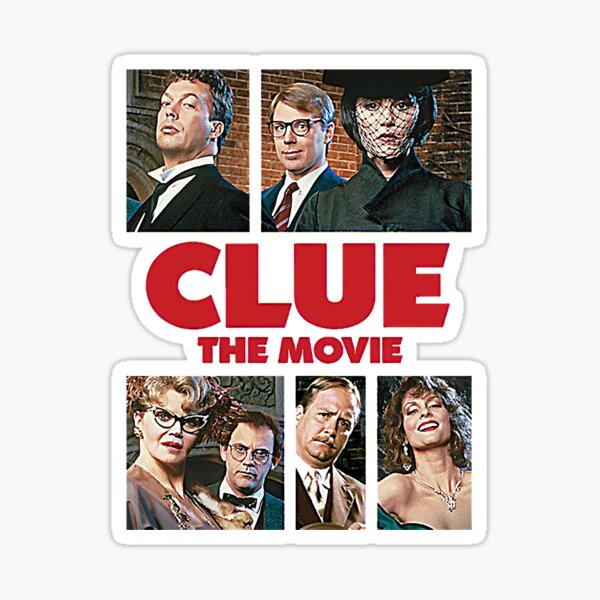 "Clue the Movie" Sticker for Sale by MrMeepOfficial | Redbubble
