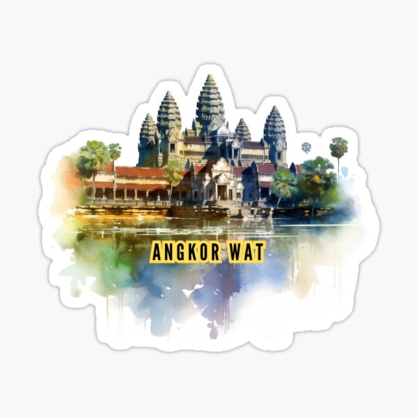 "Angkor Wat" Sticker for Sale by Tee Studio | Redbubble