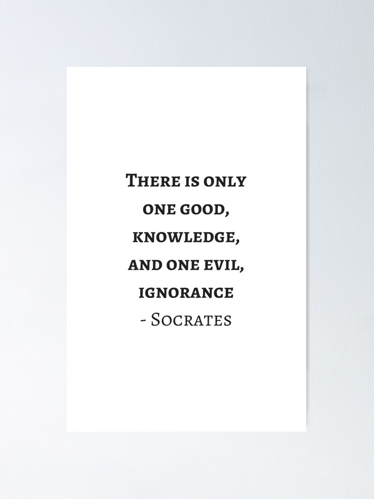 "Greek Philosophy Quotes - Socrates - There is only one good ...