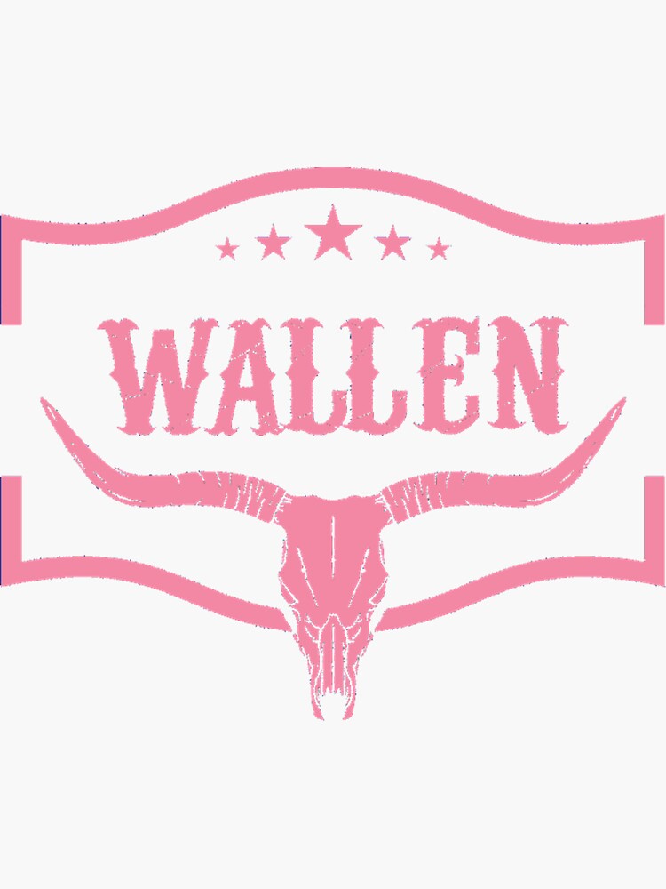 "Wallen Pink Flag Active" Sticker by thaothuyenquy | Redbubble