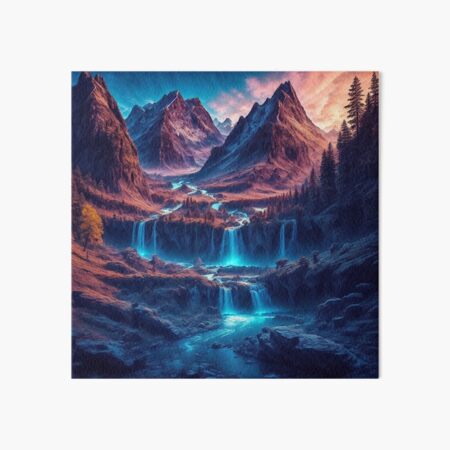"Mountain Waterfall Landscapes With Multiple Tiers or Levels of ...