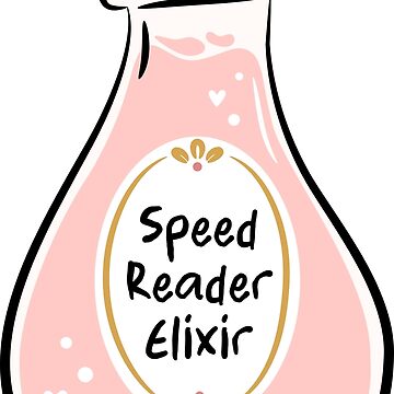 "speed reader elixir" Sticker for Sale by indiebookster | Redbubble