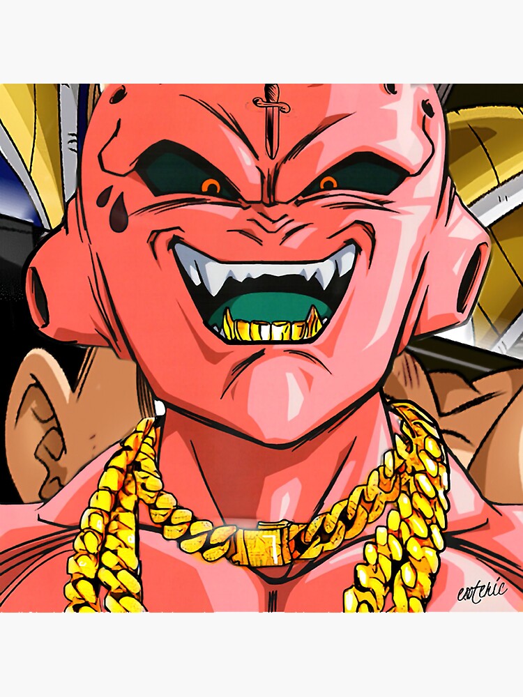 "Majin Buu Majin Buu" Sticker for Sale by RubenZazueta | Redbubble