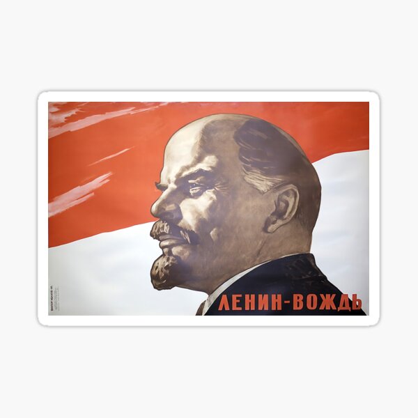 "Lenin - Leader (1969) Soviet vintage " Sticker for Sale by RedWedgee ...