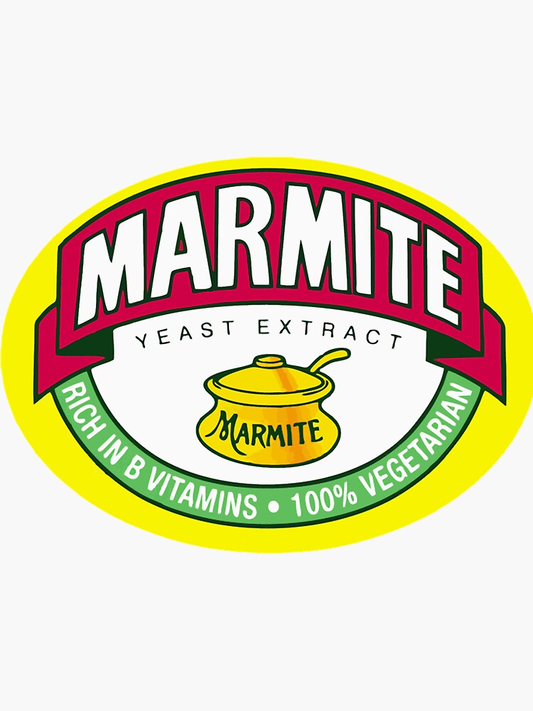 "Marmite Logo Yeast " Sticker for Sale by RubenZazueta | Redbubble