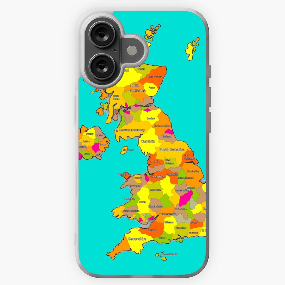 "United Kingdom Map" Sticker for Sale by DusicaP | Redbubble