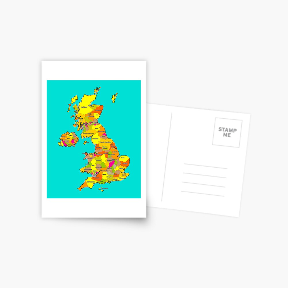 "United Kingdom Map" Sticker for Sale by DusicaP | Redbubble