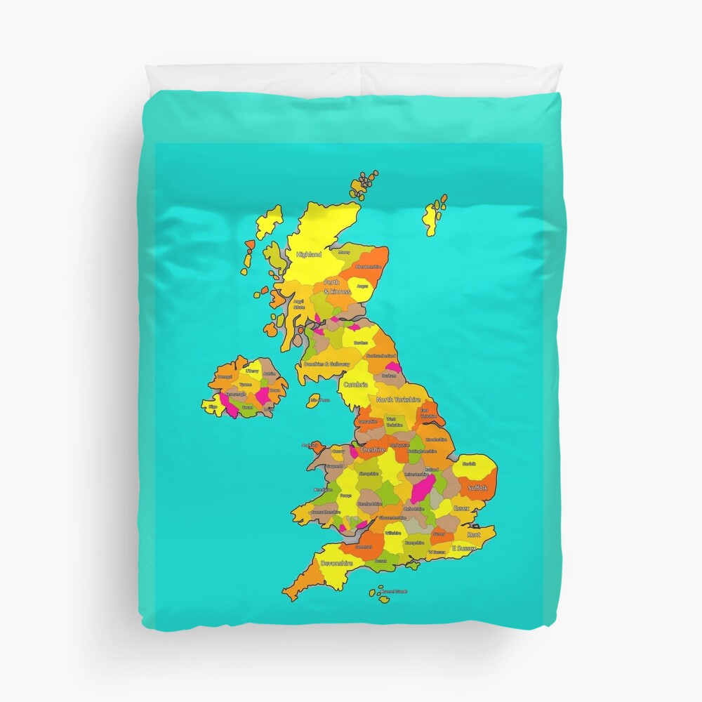 "United Kingdom Map" Sticker for Sale by DusicaP | Redbubble