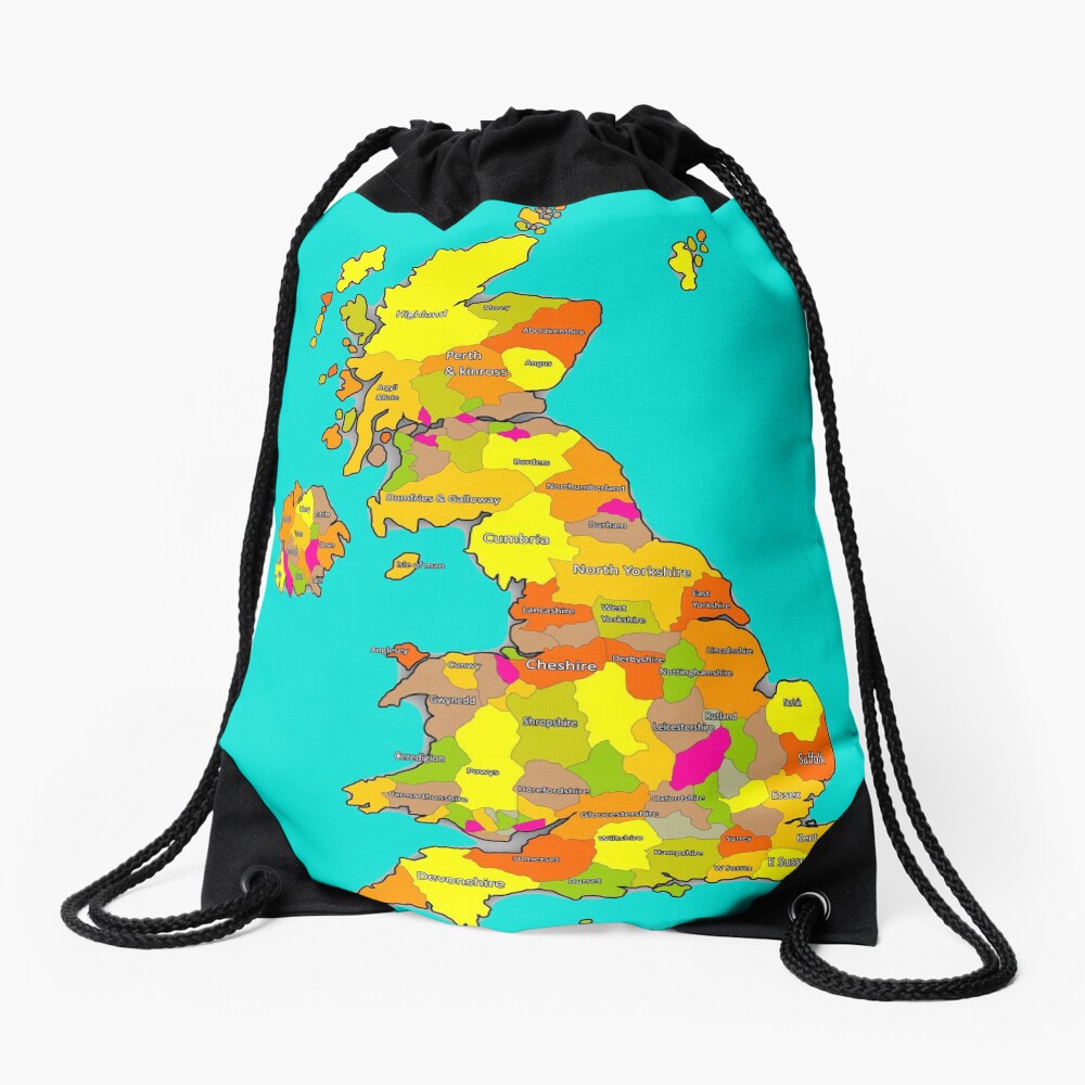 "United Kingdom Map" Sticker for Sale by DusicaP | Redbubble