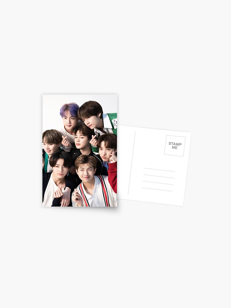 "BTS" Postcard for Sale by hasibe2001 | Redbubble