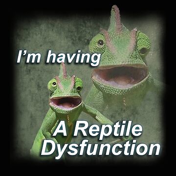 "I'm Having A Reptile Dysfunction Meme T-shirt" Essential T-Shirt for ...