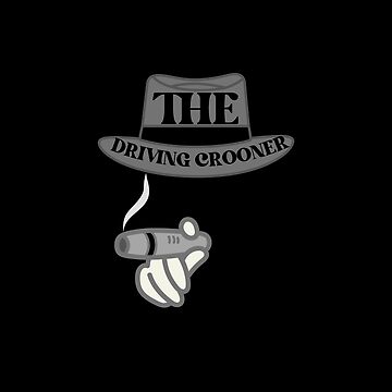 "The Driving Crooner" Sticker for Sale by 14thshop | Redbubble