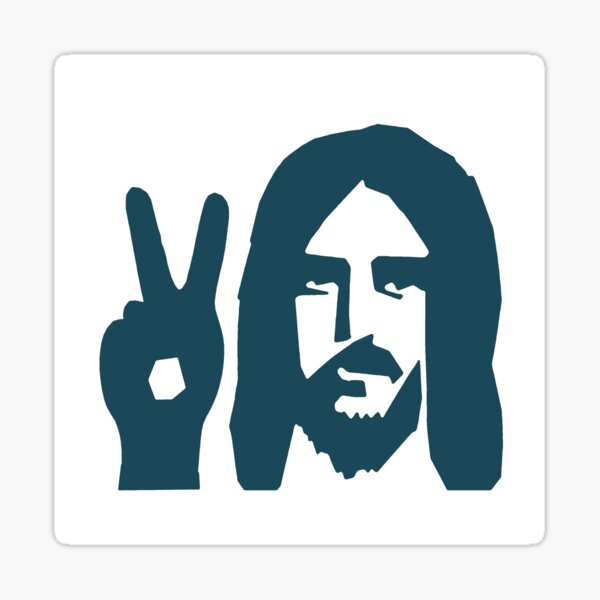 "Peace Jesus" Sticker for Sale by redskysign | Redbubble