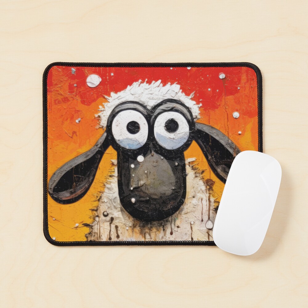 "Shocked Sheep." Sticker for Sale by Xenthorium | Redbubble
