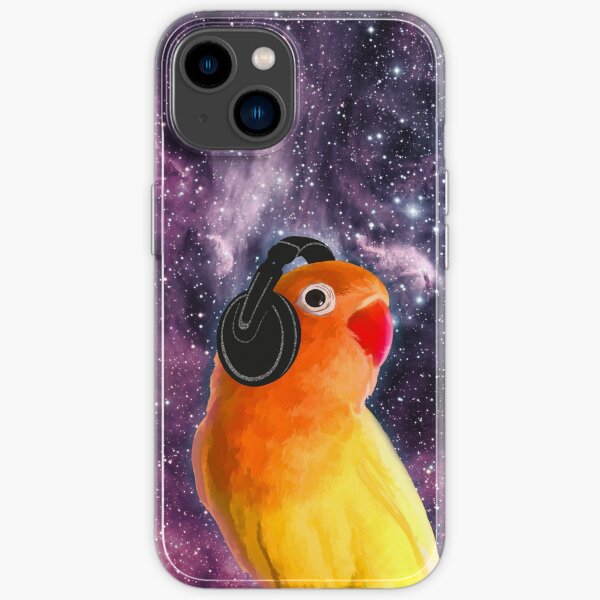 "Lovebird Listening to Music in outer Space" iPhone Case for Sale by sundressed | Redbubble