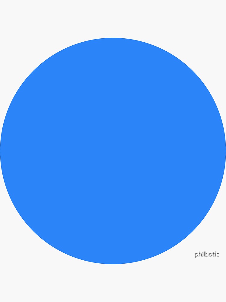 "blue dot" Sticker for Sale by philbotic | Redbubble