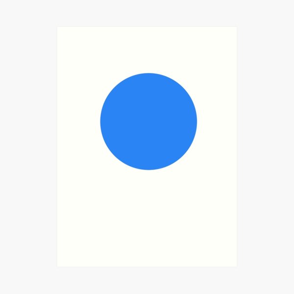 "blue dot" Art Print for Sale by philbotic | Redbubble