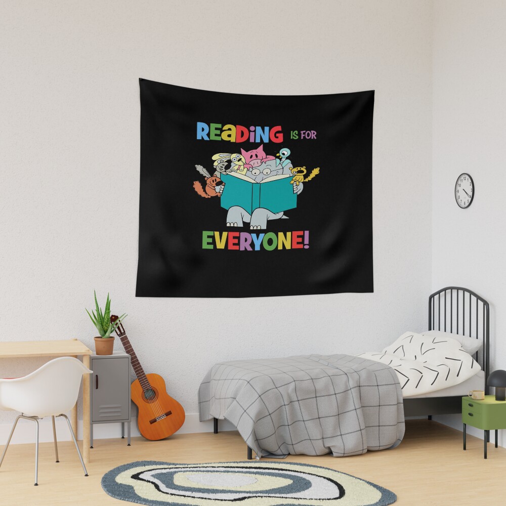 "Reading is for everyone" Poster for Sale by elouduearcap | Redbubble