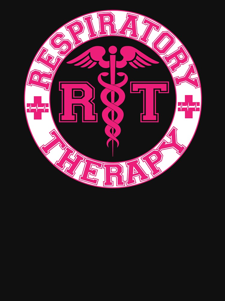 "Respiratory Therapy Pink RT Logo" T-shirt by 3rdShiftBrain | Redbubble