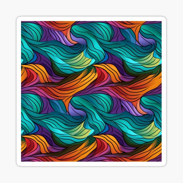 "colored flames" Sticker by xTillePatterns | Redbubble