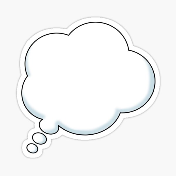 "Thinking Balloon." Sticker for Sale by Hannahi8 | Redbubble