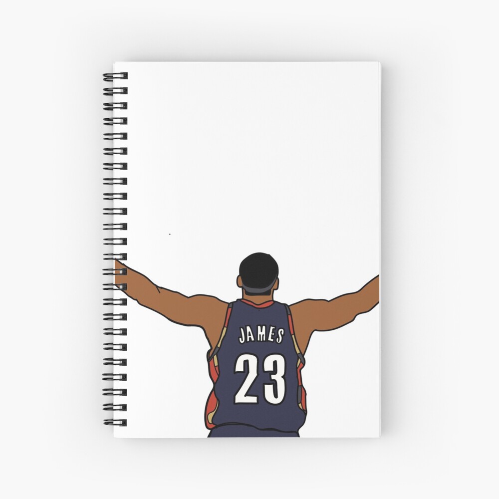 "Lebron James Chalk Toss" Spiral Notebook for Sale by bulldog2171 ...