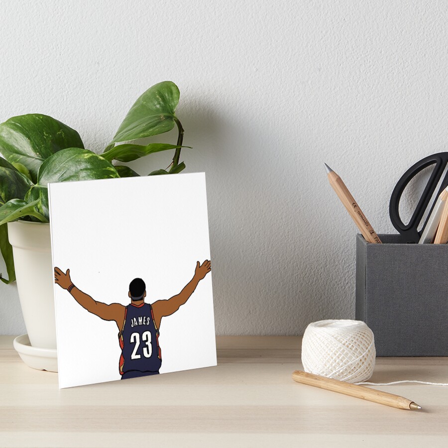 "Lebron James Chalk Toss" Art Board Print by bulldog2171 | Redbubble