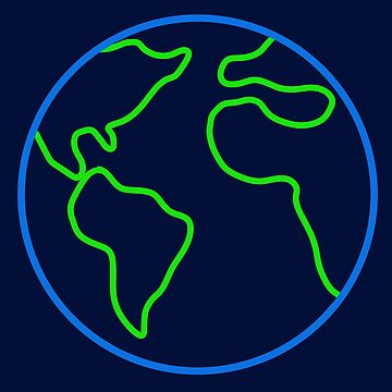 "Simple Colored Earth Icon" Sticker for Sale by anne-dromeda | Redbubble