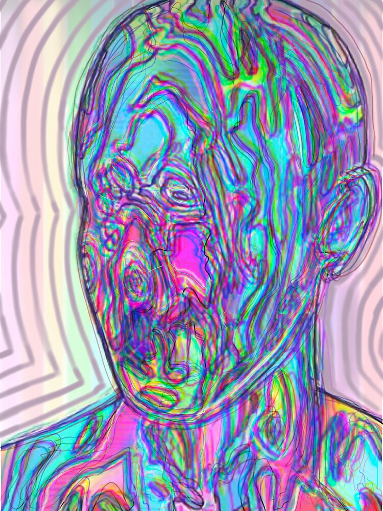 "Fuzzy Brain" Sticker for Sale by YandiedCams | Redbubble