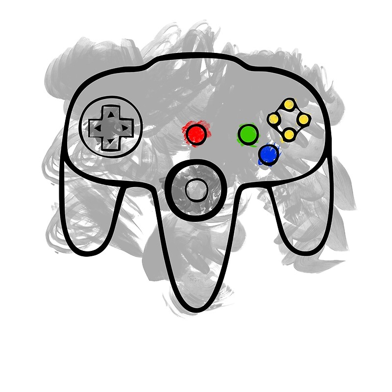 "N64 Controller messy " by Ben Morley | Redbubble