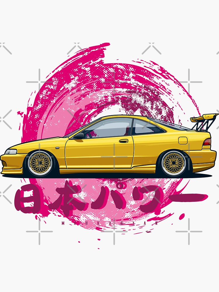 "Integra DC2" Sticker by OlegMarkaryan | Redbubble