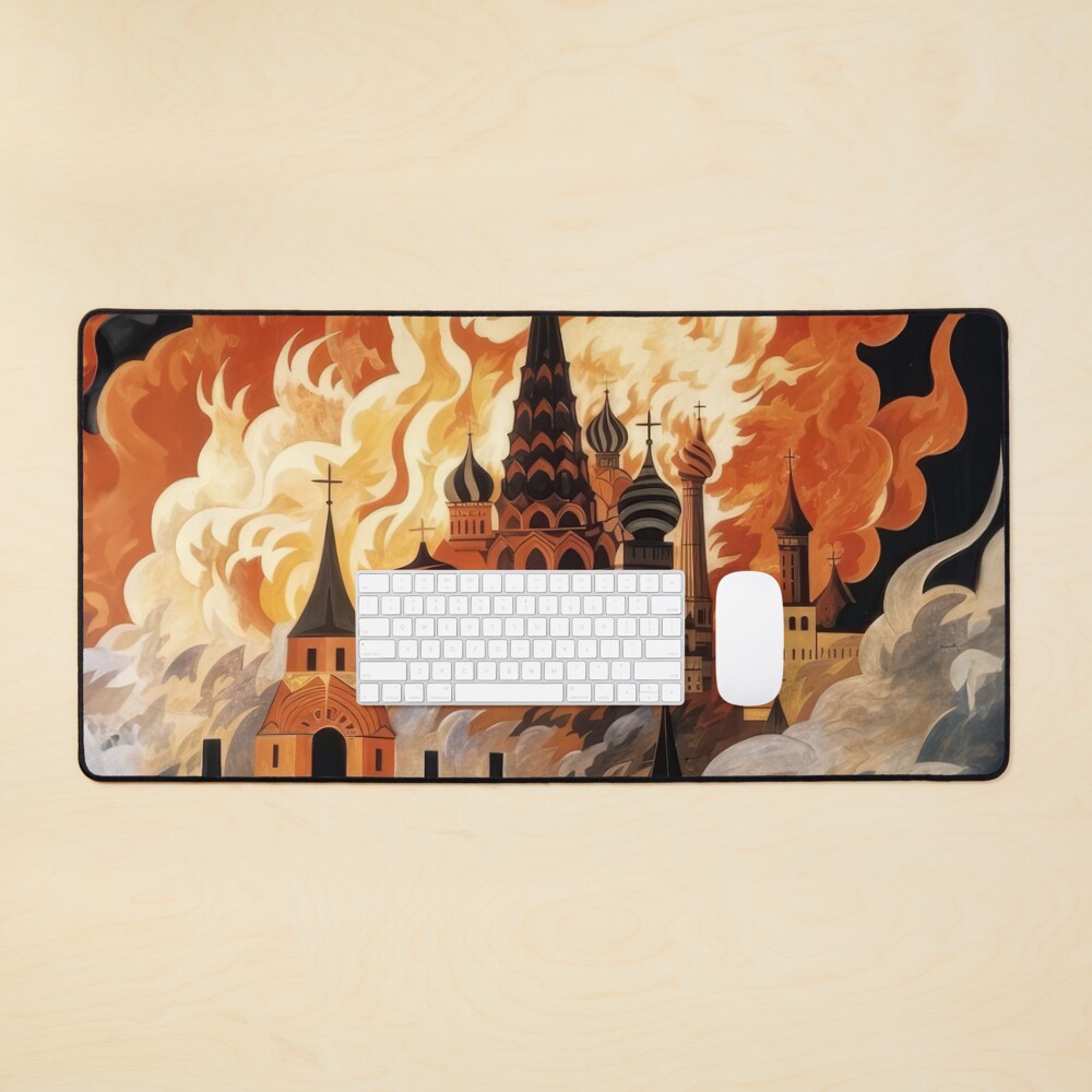 "Kremlin is burning 2" Sticker for Sale by kimkanger | Redbubble