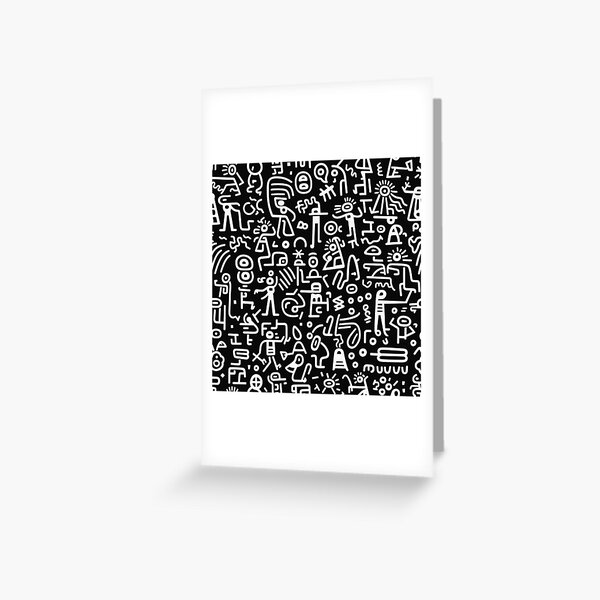 Make Haring Black Greeting Cards for Sale | Redbubble