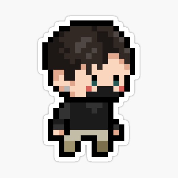 "Stray Kids Bang Chan Pixel Art 5-Star" Sticker for Sale by lorienskz ...
