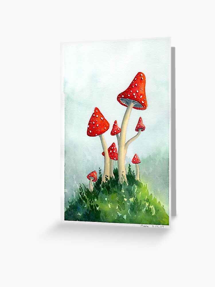 Greeting Cards Blank Cards Paper Toadstool greetings card. etna.com.pe