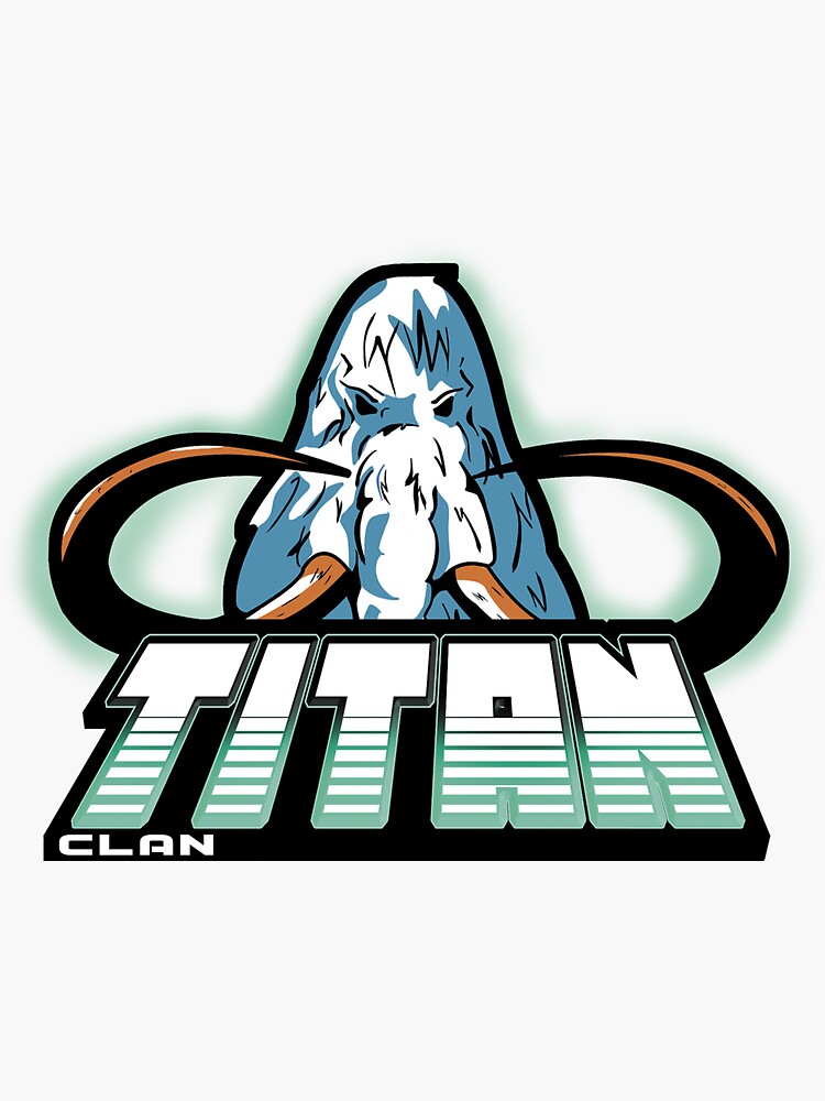 "logo gamer titan clan" Sticker by memosaki | Redbubble