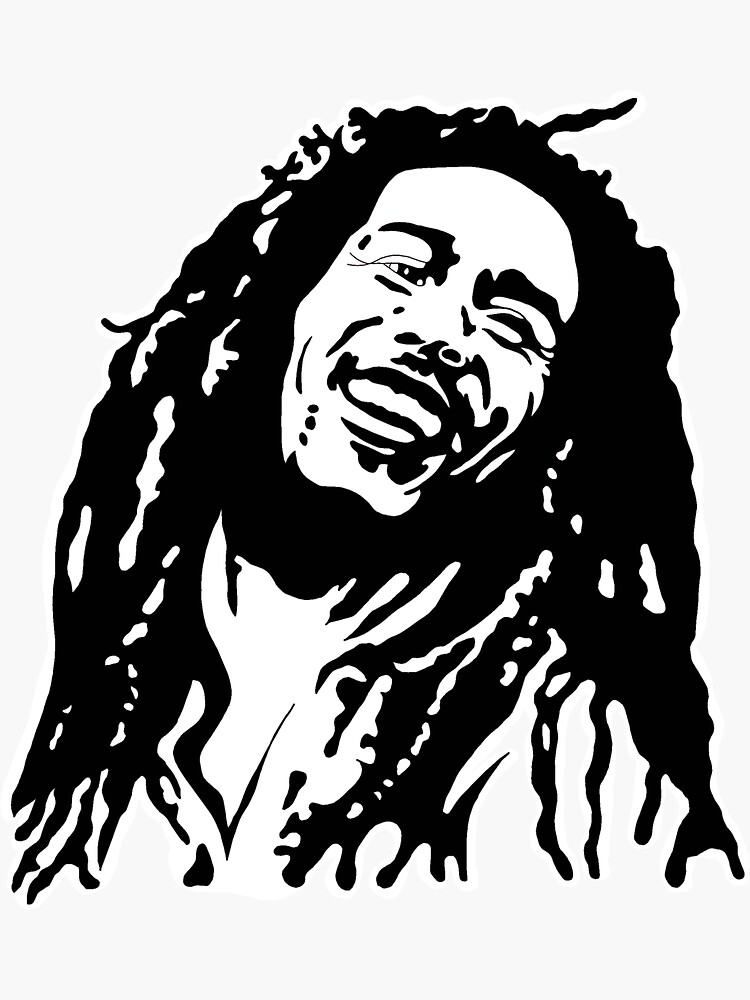 "BOB MARLEY" Sticker by Treize99 | Redbubble