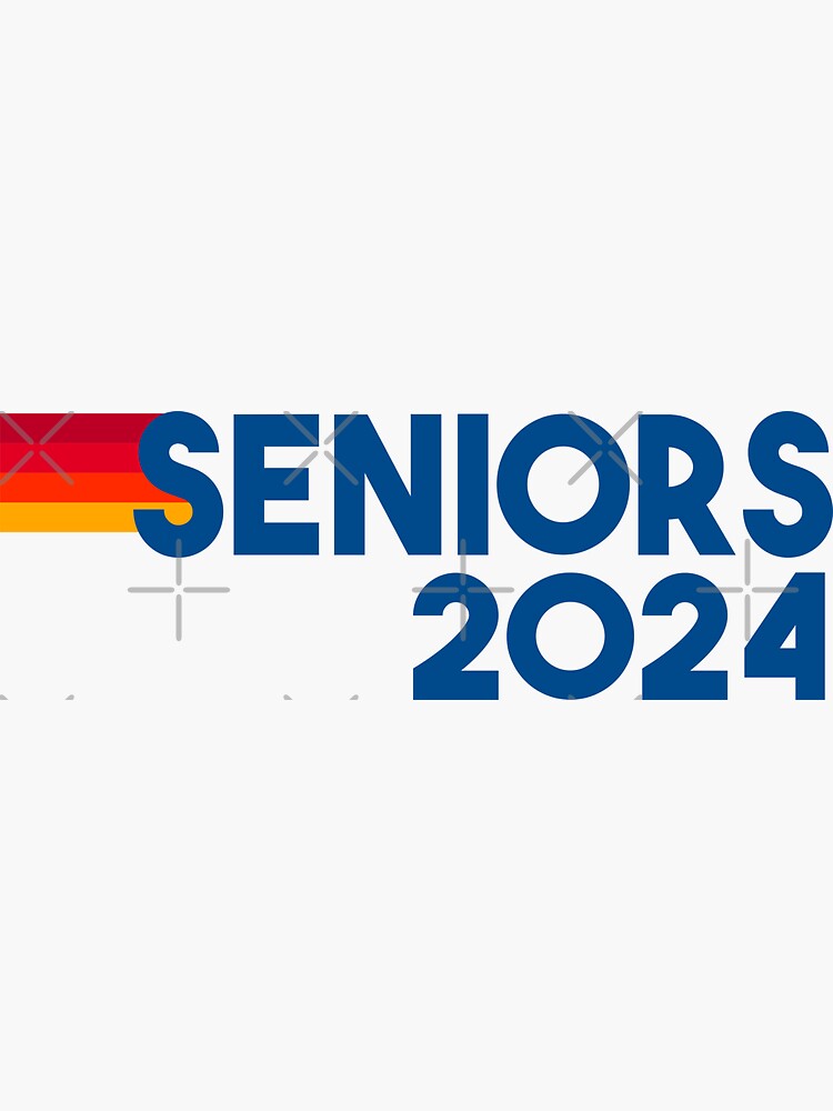 "Seniors 2024" Sticker for Sale by Sand Design | Redbubble