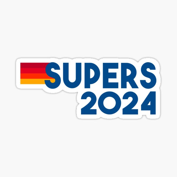 "Supers 2024" Sticker for Sale by Sand Design | Redbubble