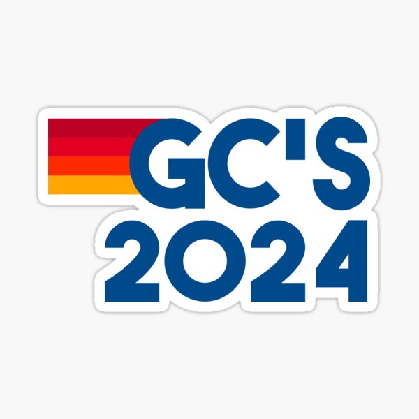 "GCs 2024" Sticker for Sale by drewsandler | Redbubble