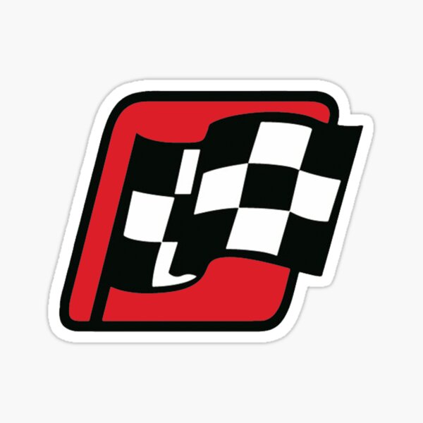 "NASCAR - Win Sticker - Checkered Flag - Red" Sticker for Sale by ...