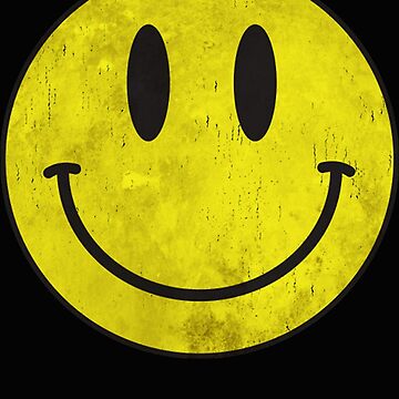 "Acid House Smile, Distressed Essential " Essential T-Shirt for Sale by ...