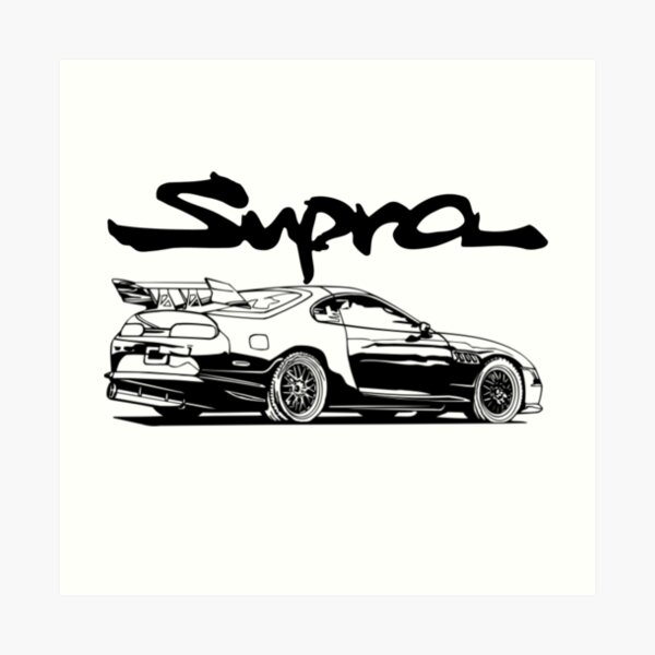 Toyota Supra Wall Art | Redbubble