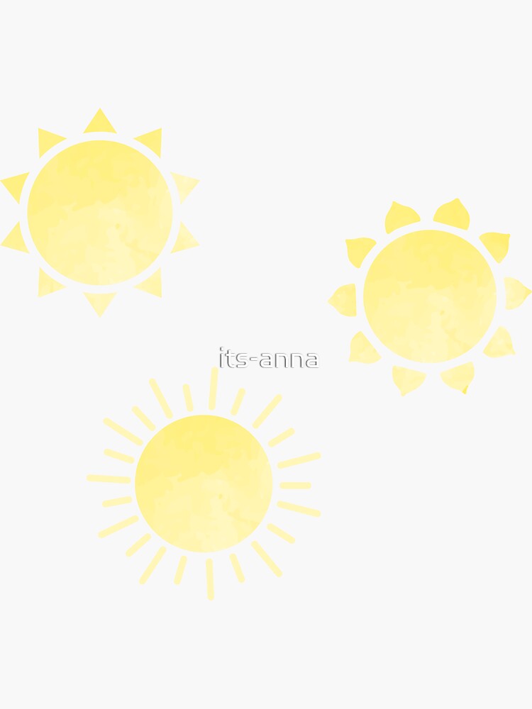 "Mini Suns" Sticker for Sale by its-anna | Redbubble