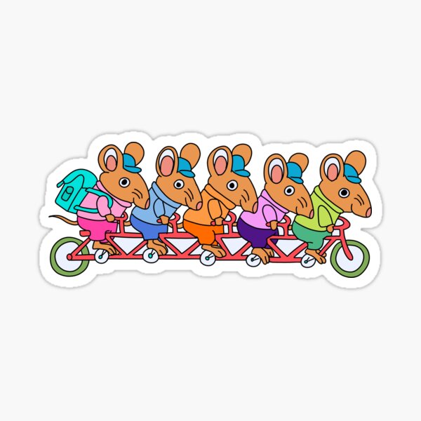 "Mice on a Bike " Sticker for Sale by ellenugget | Redbubble