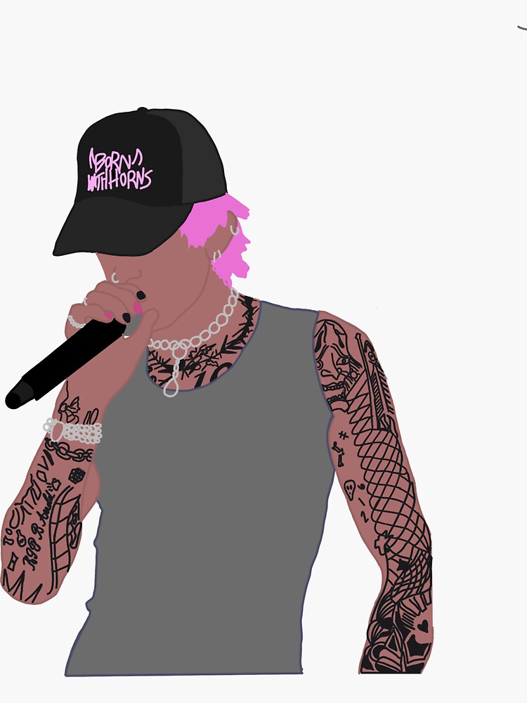 "MGK Born With Horns" Sticker for Sale by monstott | Redbubble